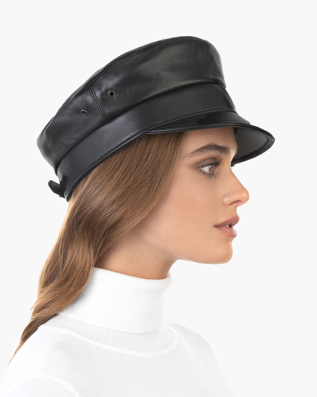 Night Porter Cap｜Italian Lamb Leather Cap｜Eric Javits | Eric Javits