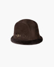 Vail Suede Cloche｜Handmade Winter Hat | Brown | Eric Javits