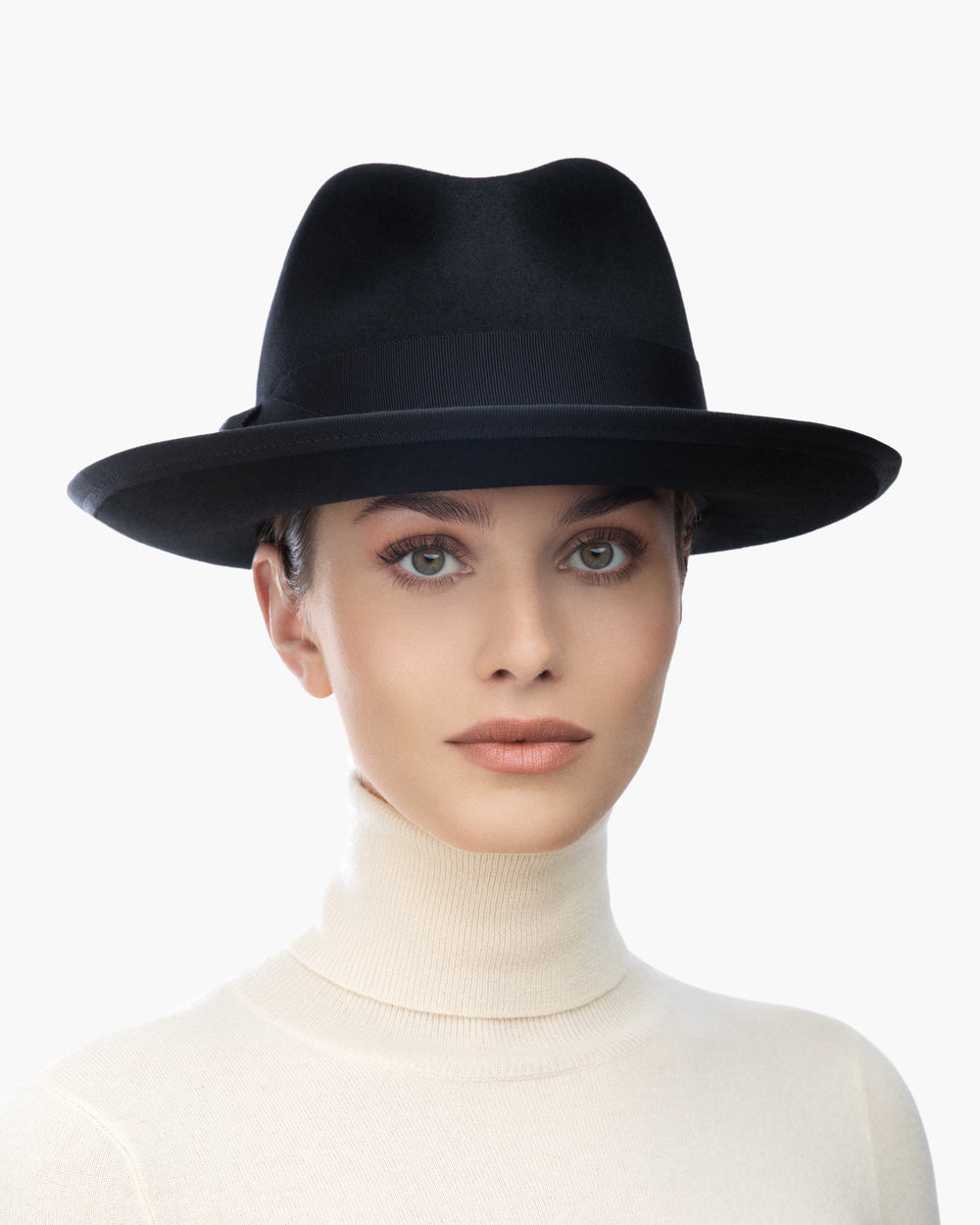 Tyler Felt Fedora Hat | Fringed Grosgrain Bow | Eric Javits