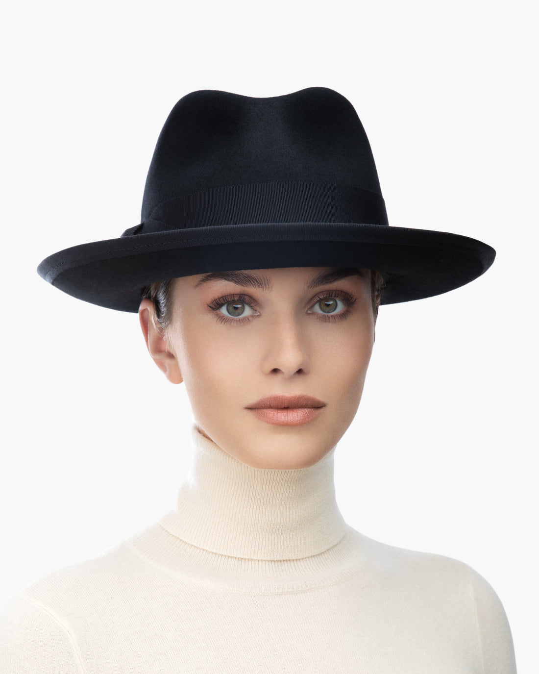 Tyler Felt Fedora Hat | Fringed Grosgrain Bow | Camel | Eric Javits