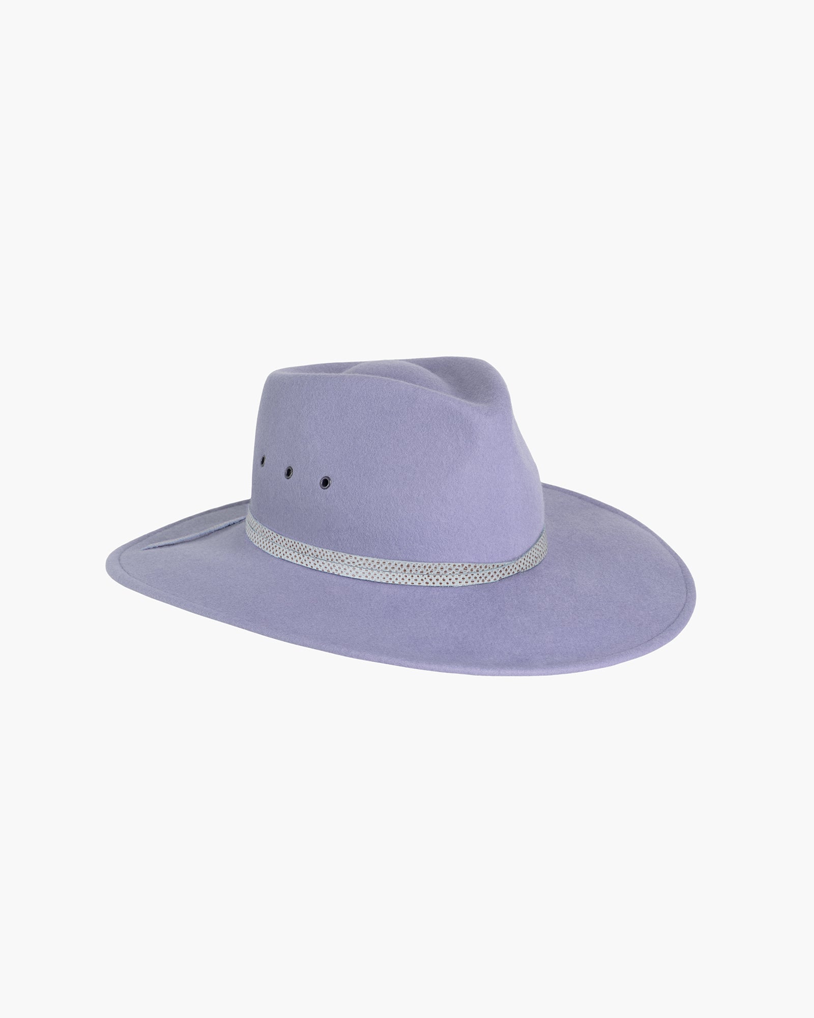 Jade Wool Felt Fedora Hat｜Hand-Blocked | Lilac | Eric Javits