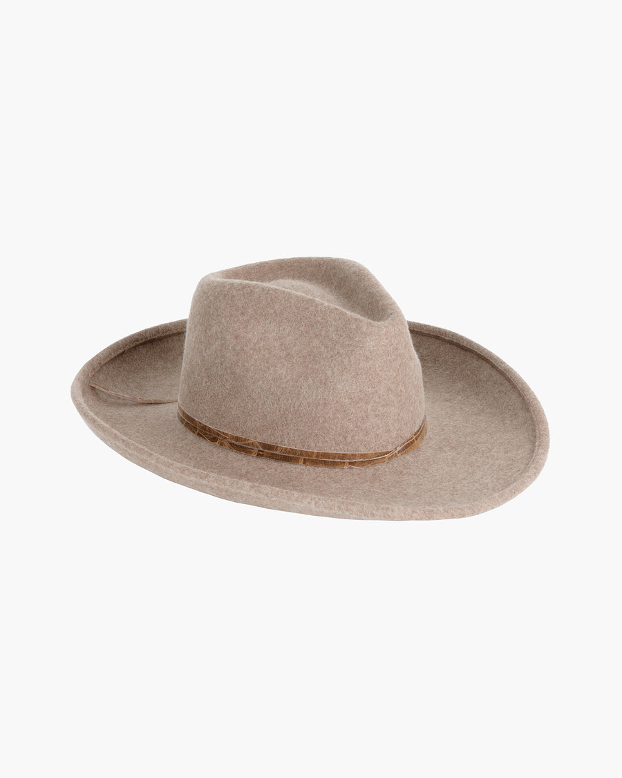 Wool Western Felt Hat｜Cowboy Hat | Black / Small/Medium | Eric Javits