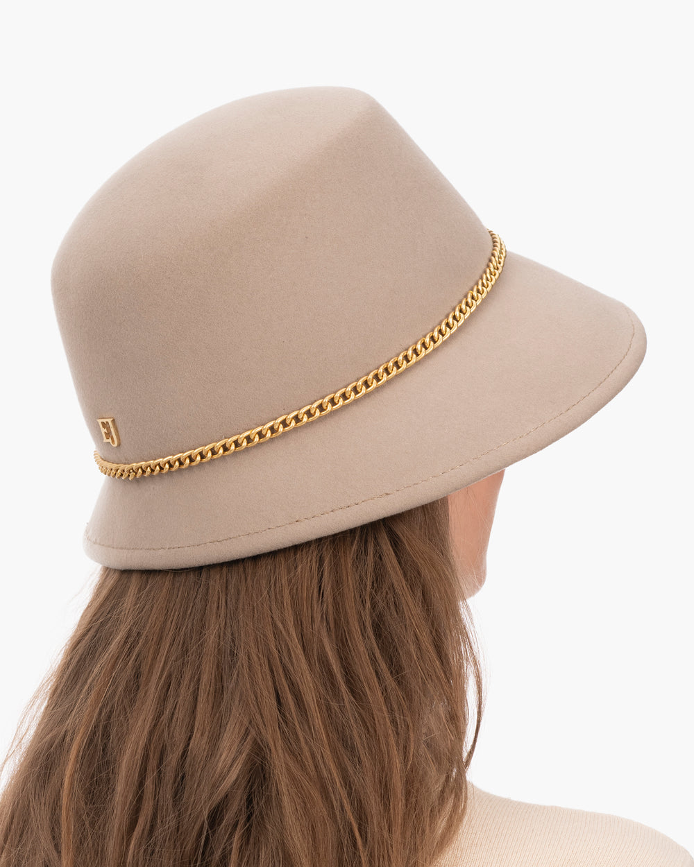 Chain Cloche Hat I Cloche with Gold Chain | Eric Javits