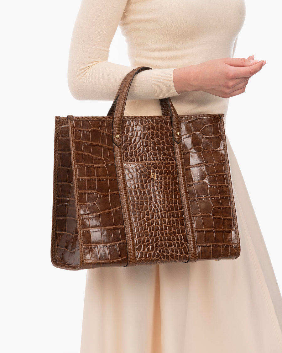 TaTa Tote I Luxury Leather Work Bag for Women | Eric Javits