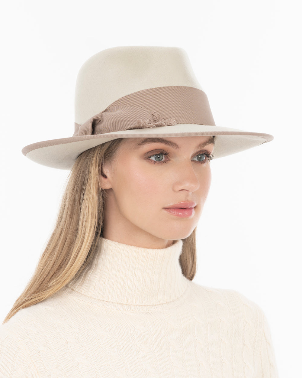 Tyler Felt Hat | Fedora Designer's Hat | Eric Javits | Camel | Eric Javits