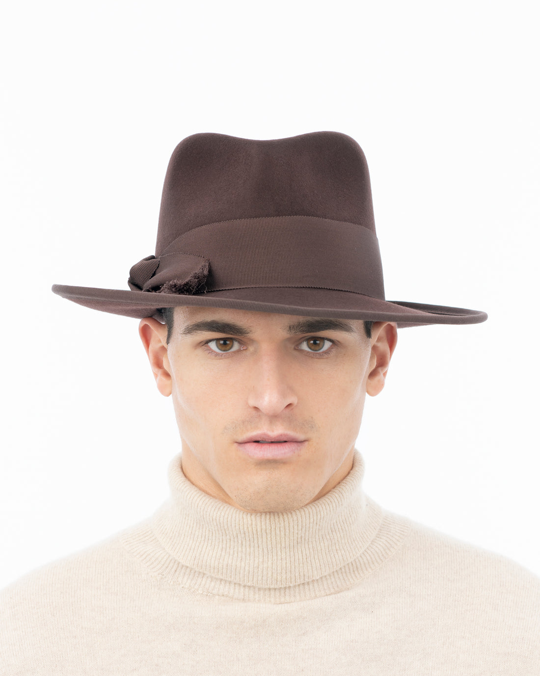 Tyler Fedora Hat For Men | Eric Javits | Brown / 22.25" | Eric Javits