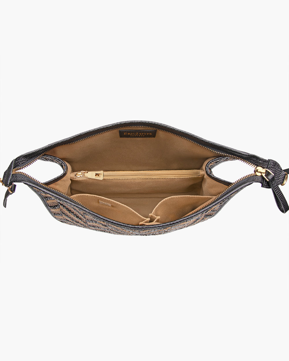 Zip Pouch I Raffia & Leather Travel | Peanut | Eric Javits