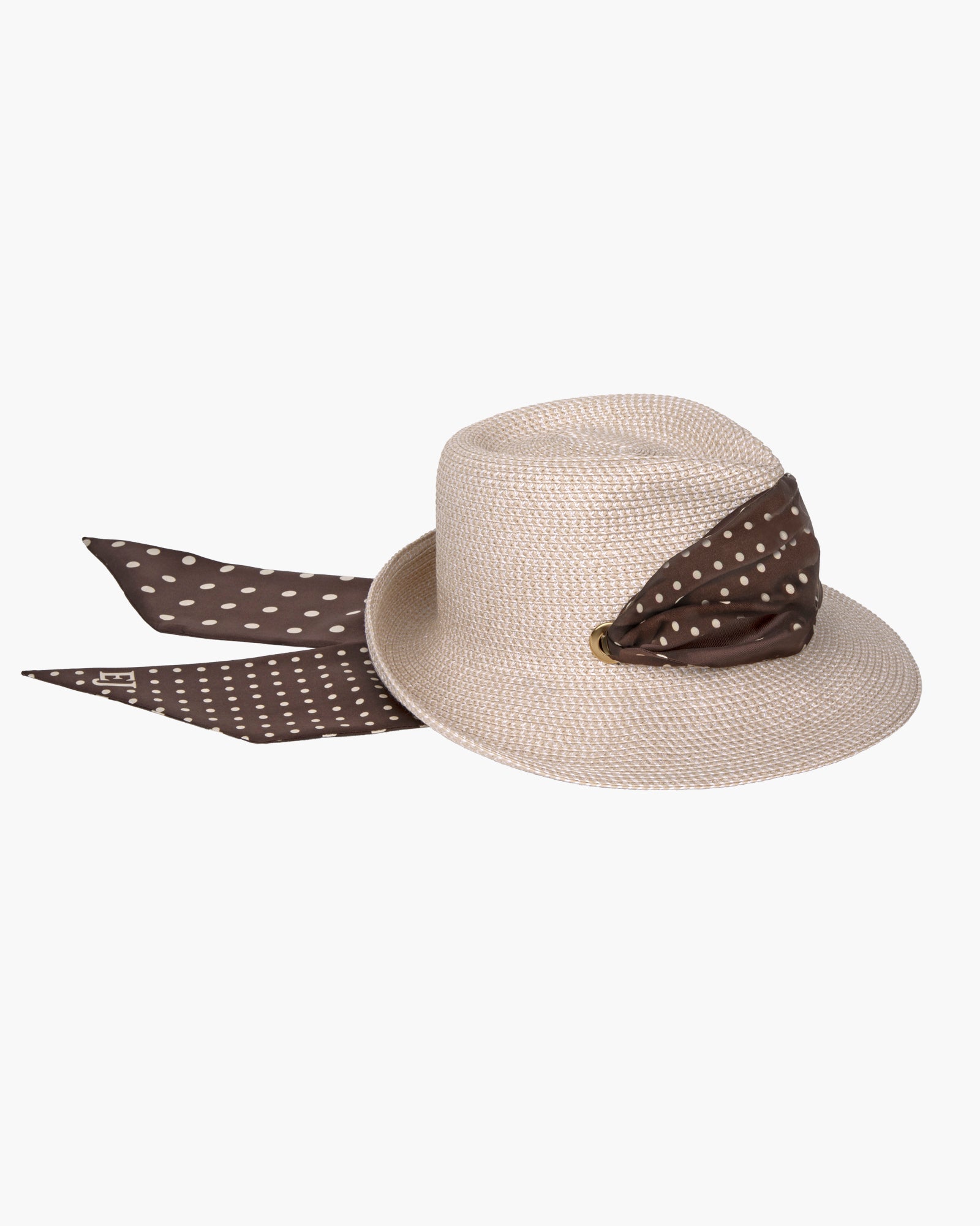 Twilly Billy Classic I Fedora UPF 50+ Sun Hat | Cream/Chocolate Dot ...