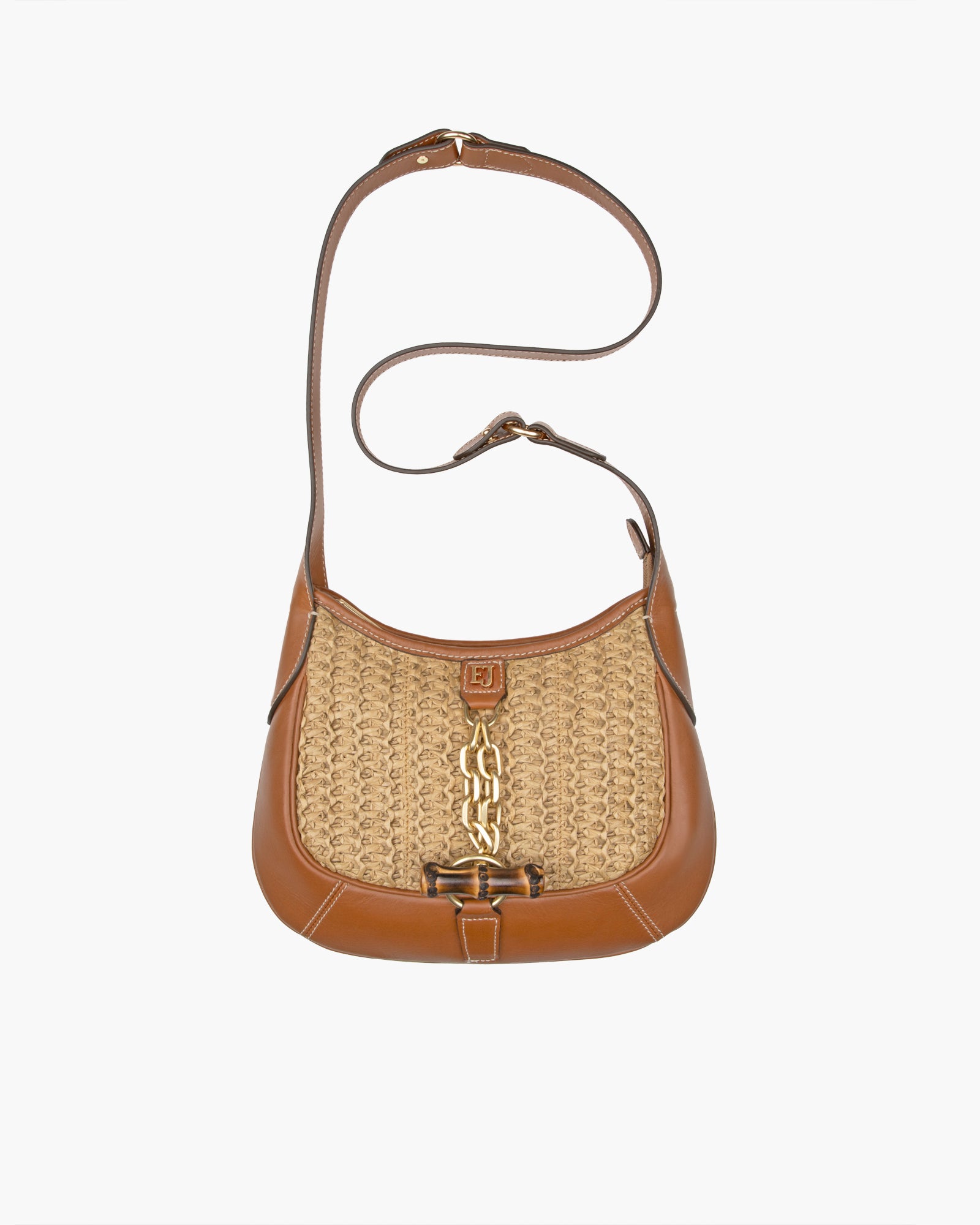 Lil Isle Hobo I Raffia Bag with Smart Storage | Natural | Eric Javits