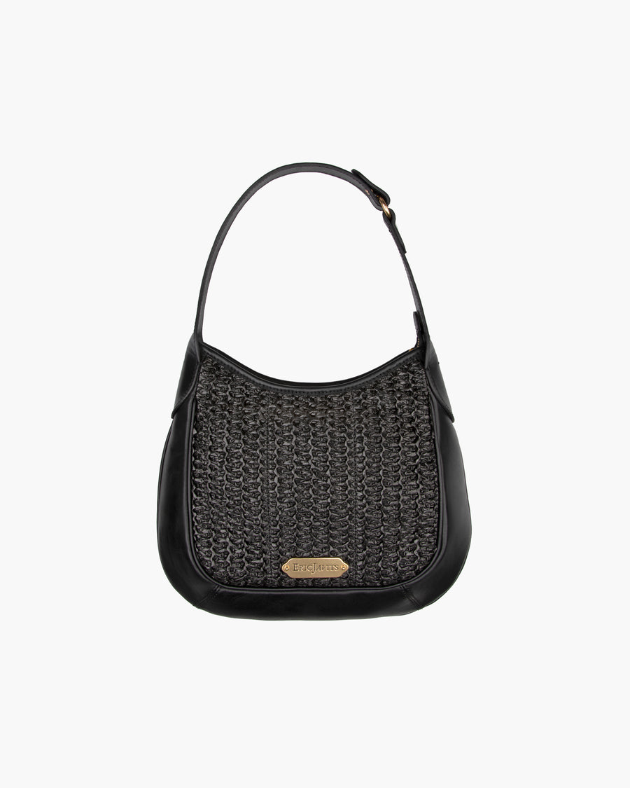 Island Bag I Lightweight Crochet Raffia Hobo | Natural | Eric Javits