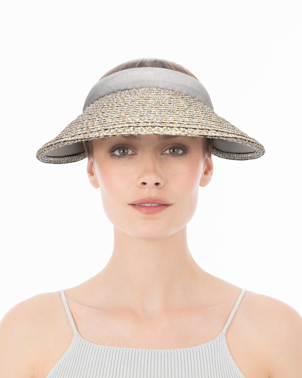 Bradfield II Visor I Wider Clip-On UPF50+ | Silver | Eric Javits