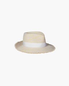 Fringe Pinch Straw Fedora Hat | Women's Fedora | Eric Javits
