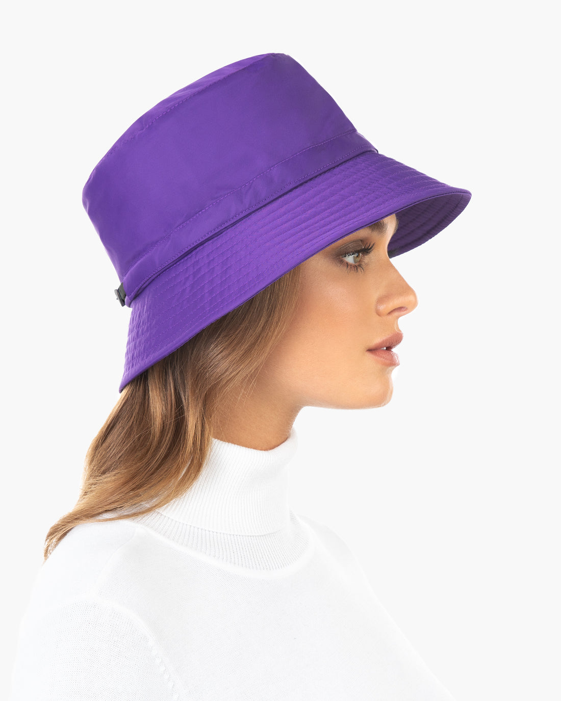 Rain Bucket Felt | Women's Rain Hat | Tan Check | Eric Javits