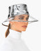 Gogo Rain Bucket Hat｜Crystal Vinyl Rain Hat | Crystal/Silver | Eric Javits