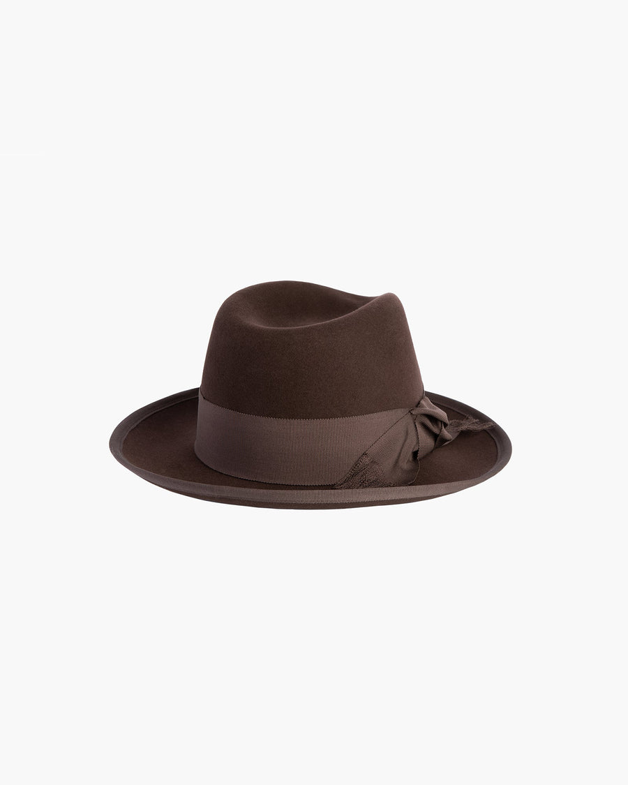 Tyler Felt Hat | Fedora Designer's Hat | Eric Javits | Camel | Eric Javits