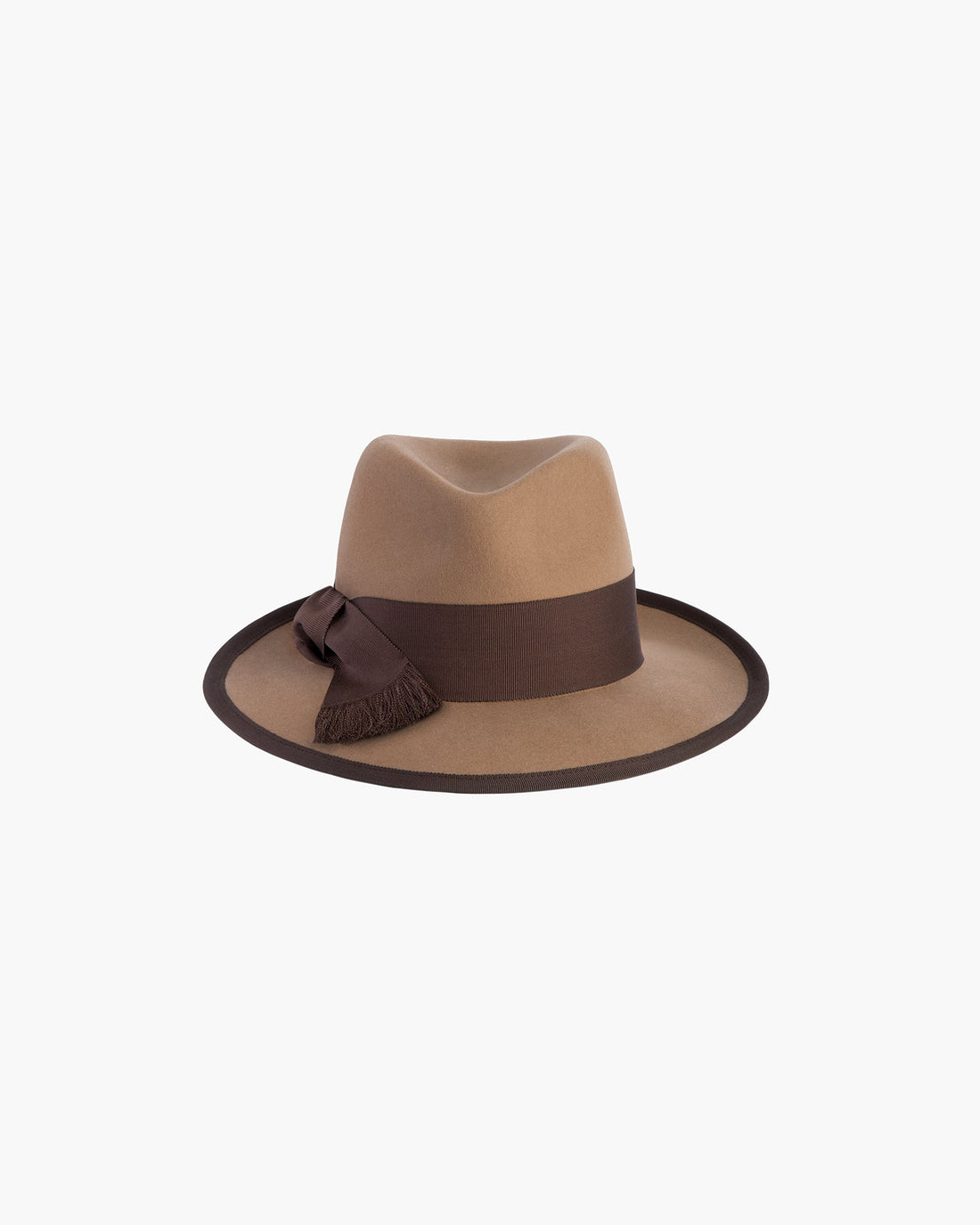 Tyler Felt Hat | Fedora Designer's Hat | Eric Javits | Camel | Eric Javits