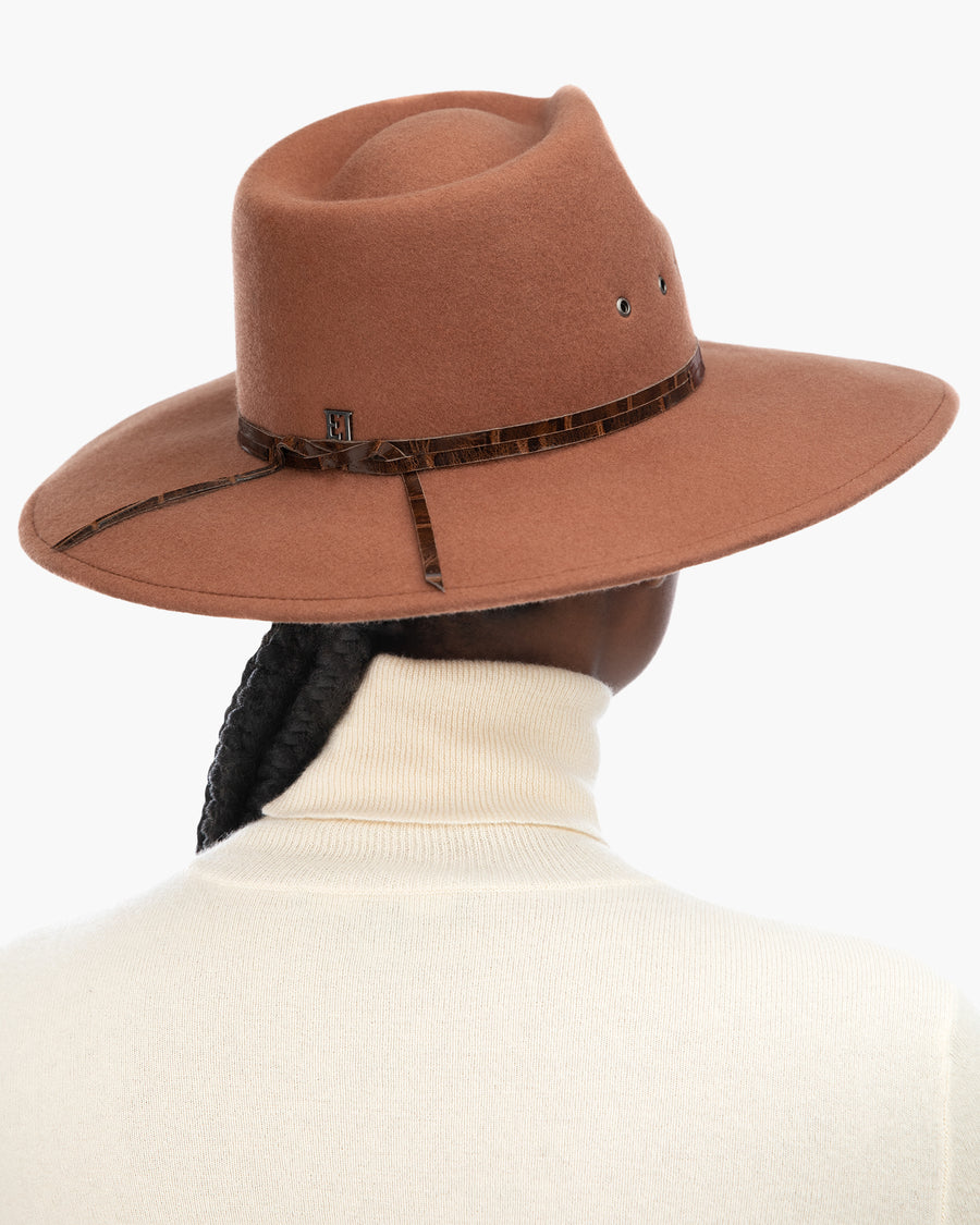 Jade Wool Felt Fedora Hat｜Hand-Blocked Fedora | Eric Javits