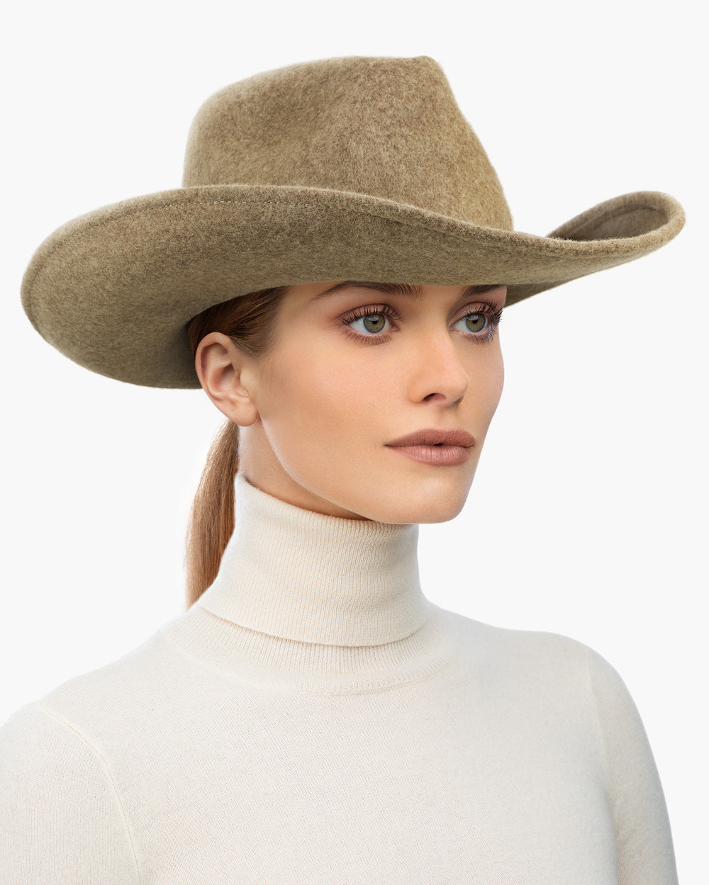 Wool Western Felt Hat｜Wool Felt Cowboy Hat｜Eric Javits | Black / Small ...