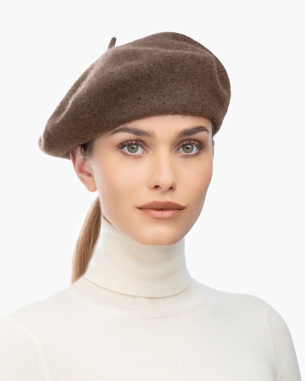 Sophie Beret｜Designer's Fur Hat｜Eric Javits | Taupe | Eric Javits