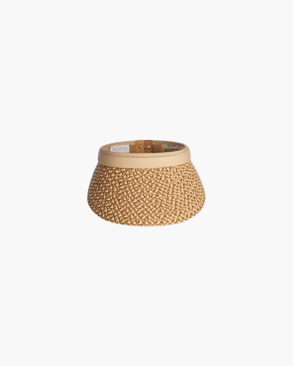 Bradfield Visor | Women's Raffia Straw | Peanut | Eric Javits