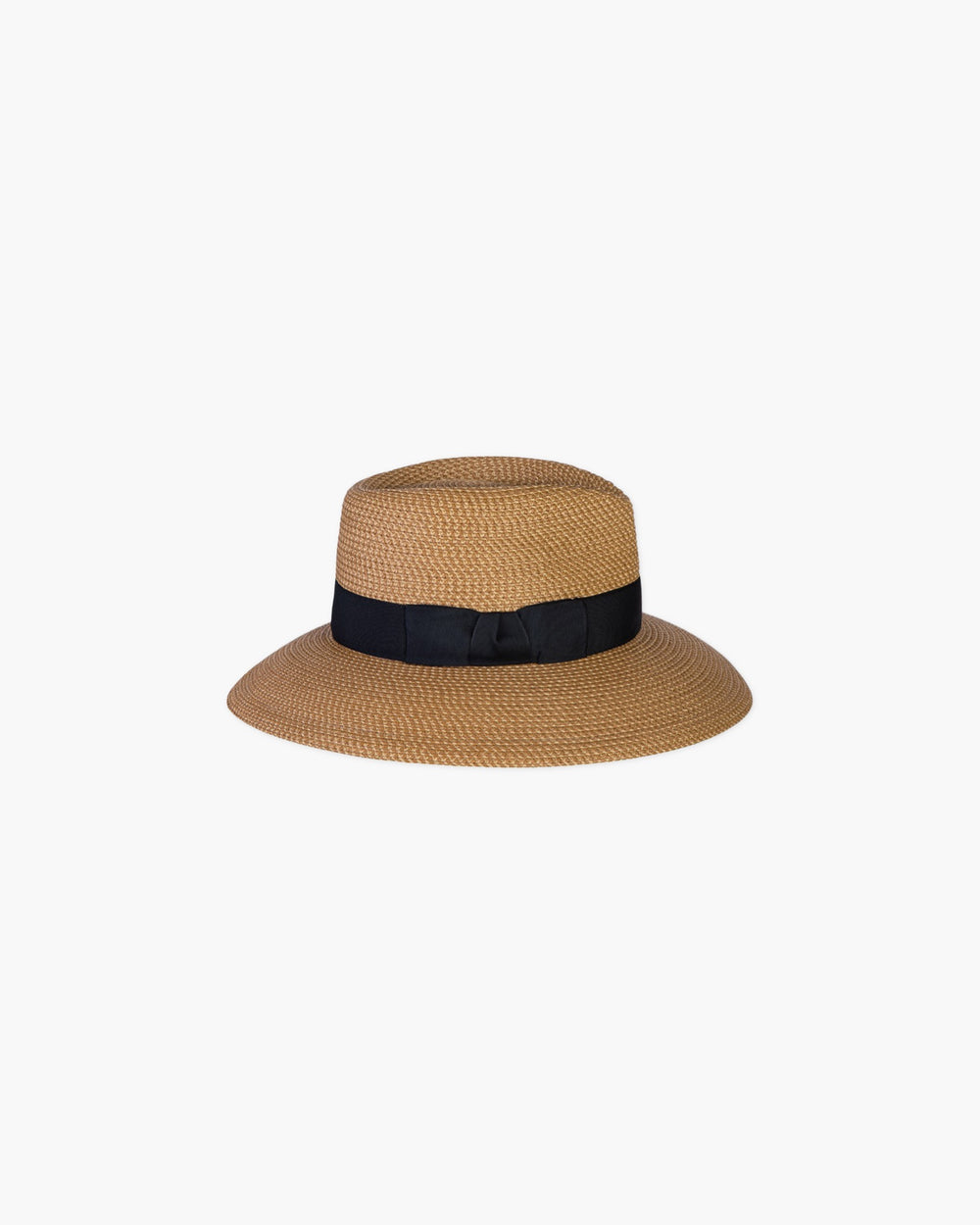 Phoenix Fedora Hat | Women's Packable Fedora | Natural/Black | Eric Javits
