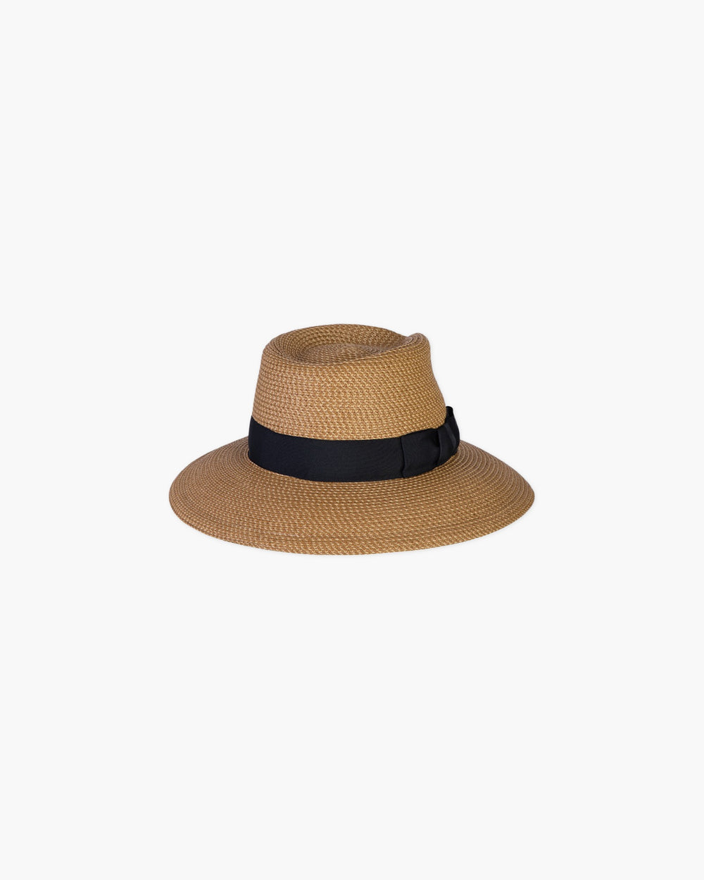 Phoenix Fedora Hat | Women's Packable Fedora | Natural/Black | Eric Javits
