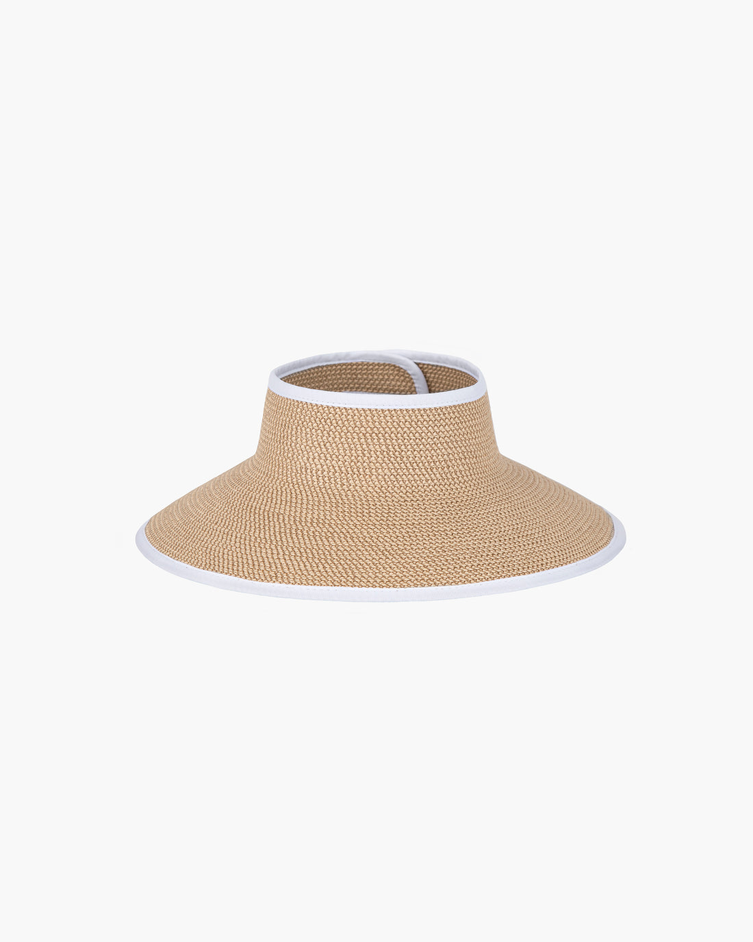 Lil Squishee Visor | Packable Women's Visor | Peanut/White | Eric Javits