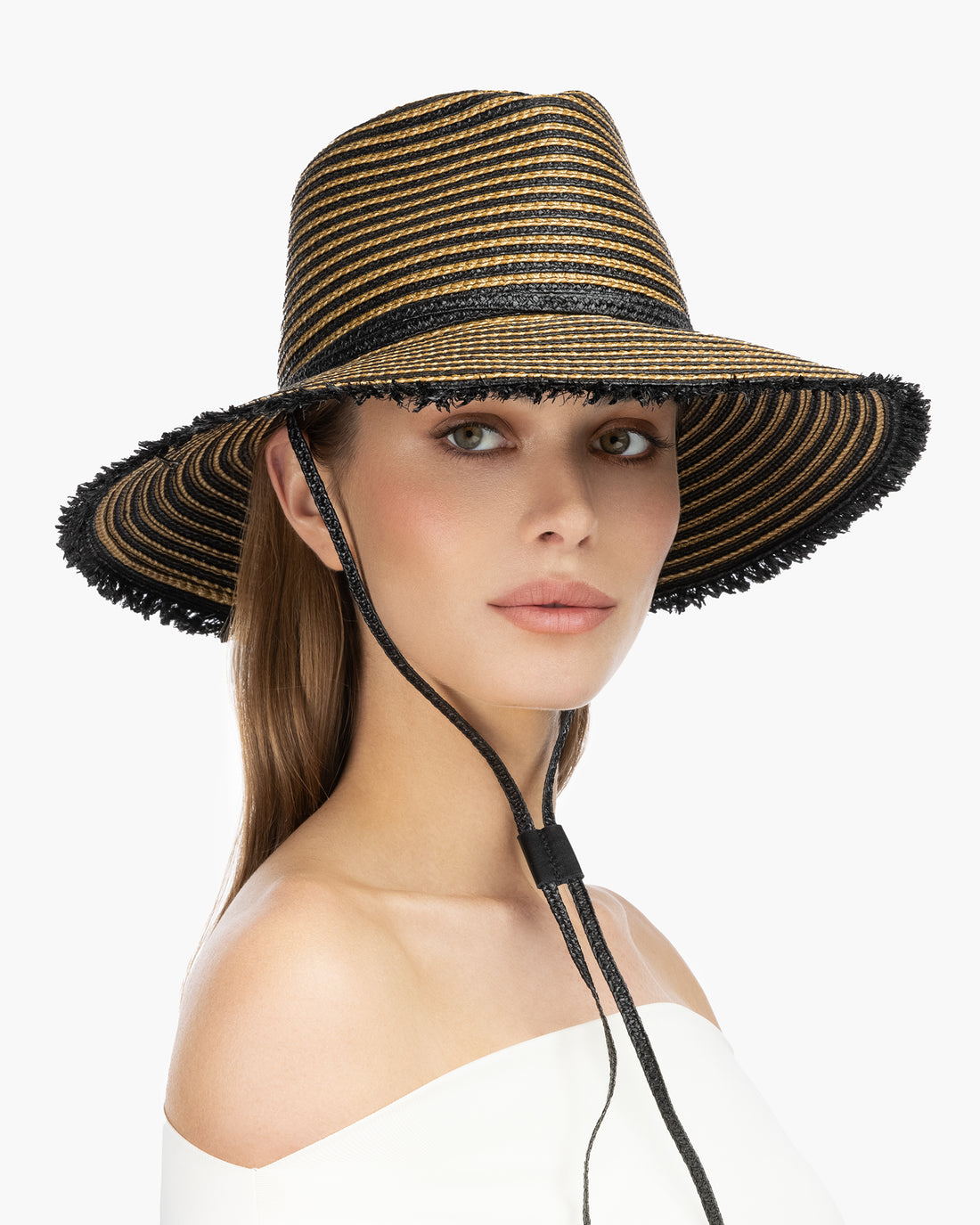 Squishee® VIP Hat｜Packable Fedora｜Chin Strap | Peanut | Eric Javits