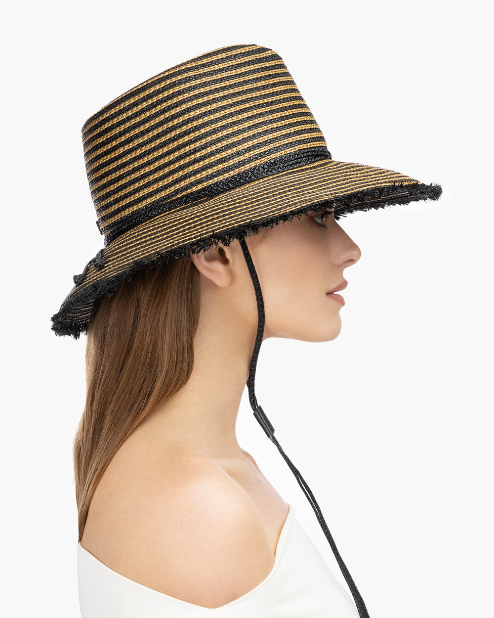 Squishee® VIP Hat｜Packable Fedora｜Chin Strap | Peanut | Eric Javits