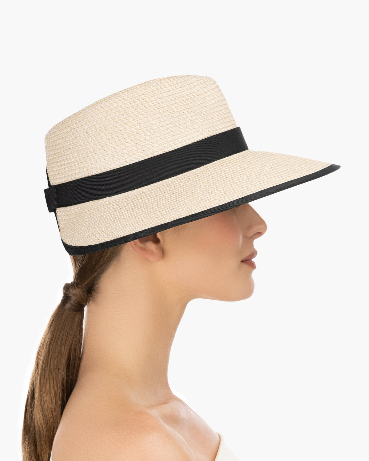 Suncrest Visor Cream Black | Women's | Cream Black | Eric Javits
