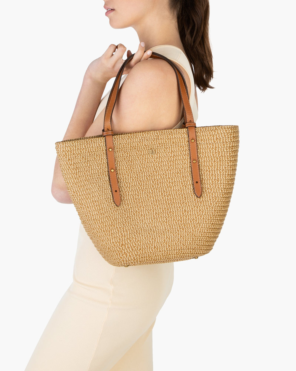 Eureka Squishee® Straw Bag Natural｜ Mid-Size Handbag ｜Eric Javits ...
