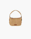 Jessica Straw Leather Hobo｜Mid-Size Handbag | Natural | Eric Javits